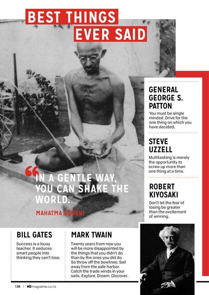 Best Things Ever Said - October 2017 - M2 Magazine